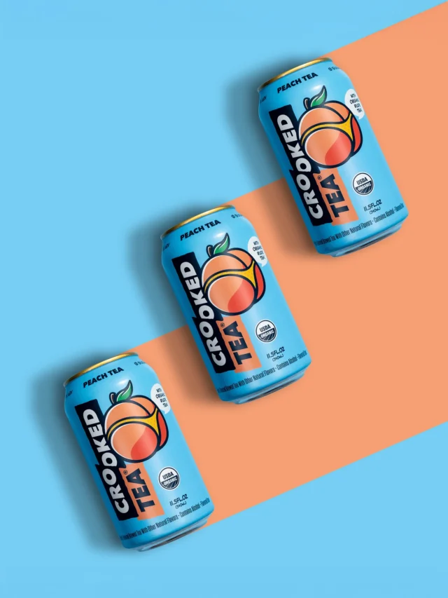 Crooked Tea, Zero Sugar Hard Iced Tea - Lemon, Peach & Raspberry Drinks